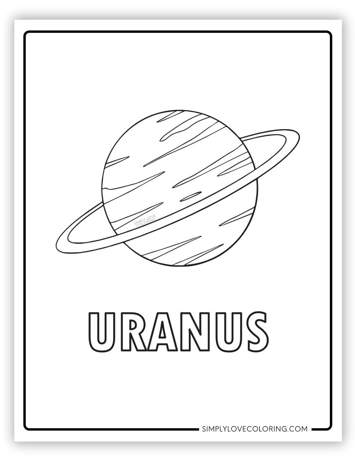 Planet Coloring Pages (Free PDF Printables) - Simply Love Coloring