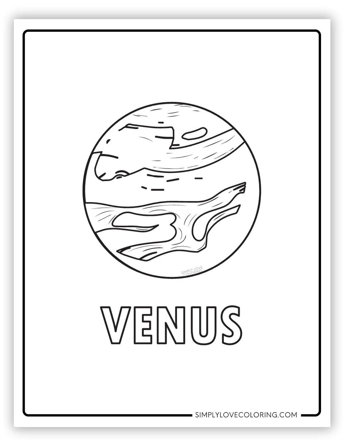 Planet Coloring Pages (Free PDF Printables) - Simply Love Coloring