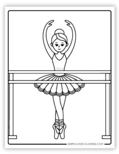 Ballerina Coloring Pages (Free PDF Printables) - Simply Love Coloring