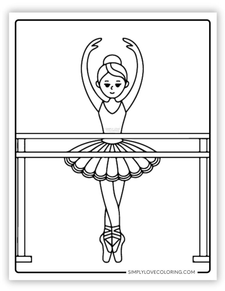 Ballerina Coloring Pages (Free PDF Printables) - Simply Love Coloring