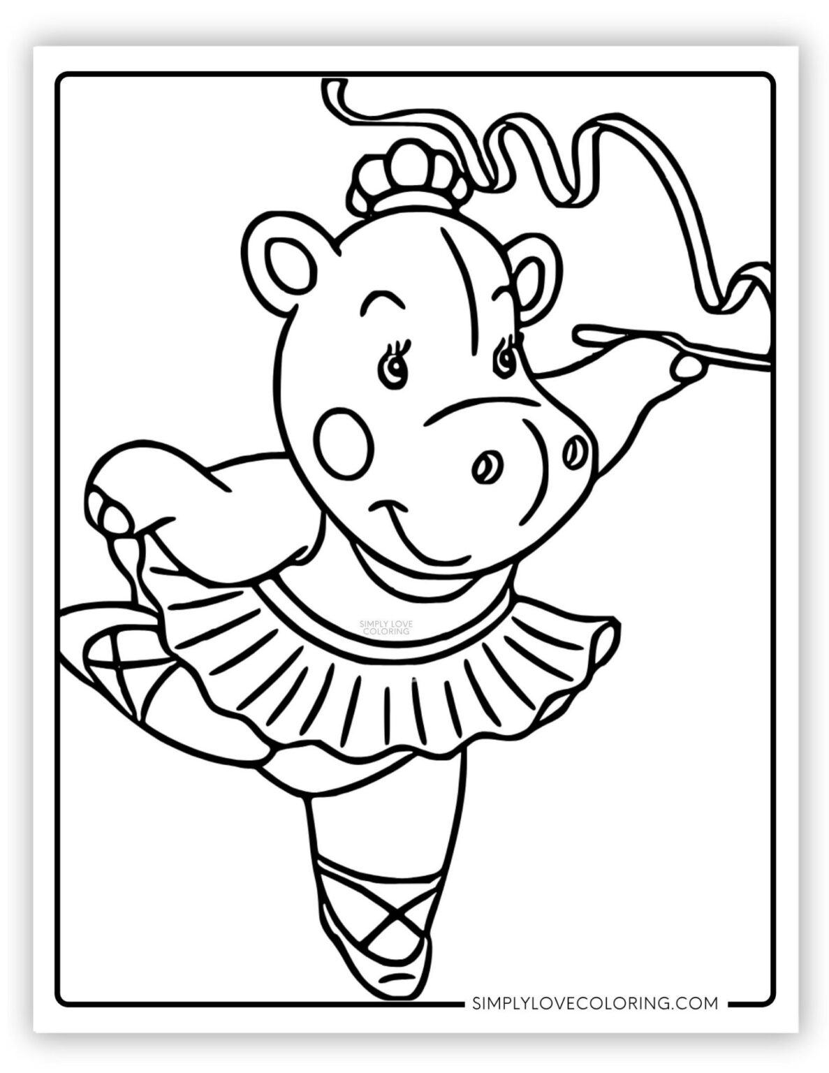 Ballerina Coloring Pages (Free PDF Printables) - Simply Love Coloring