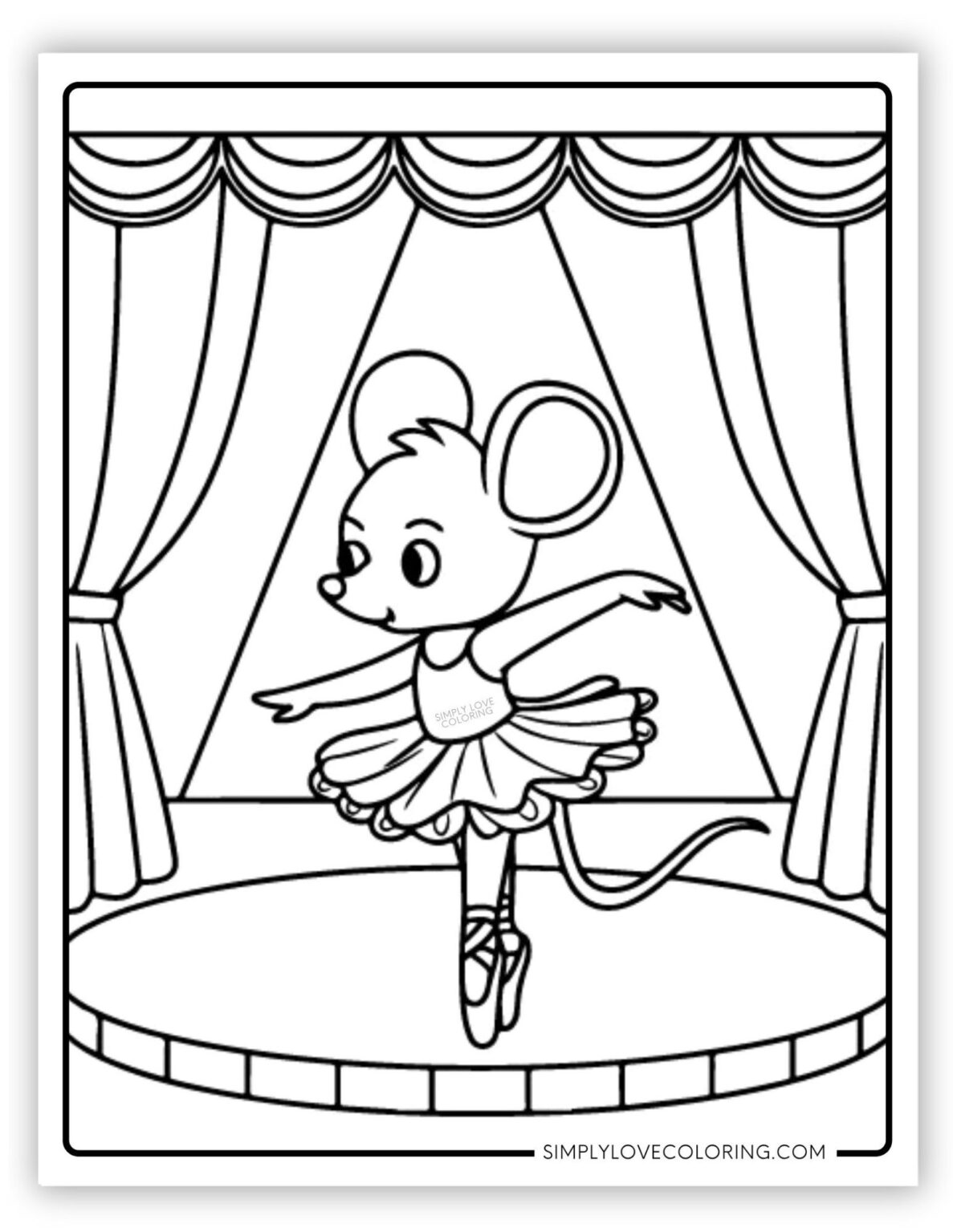 Ballerina Coloring Pages (Free PDF Printables) - Simply Love Coloring