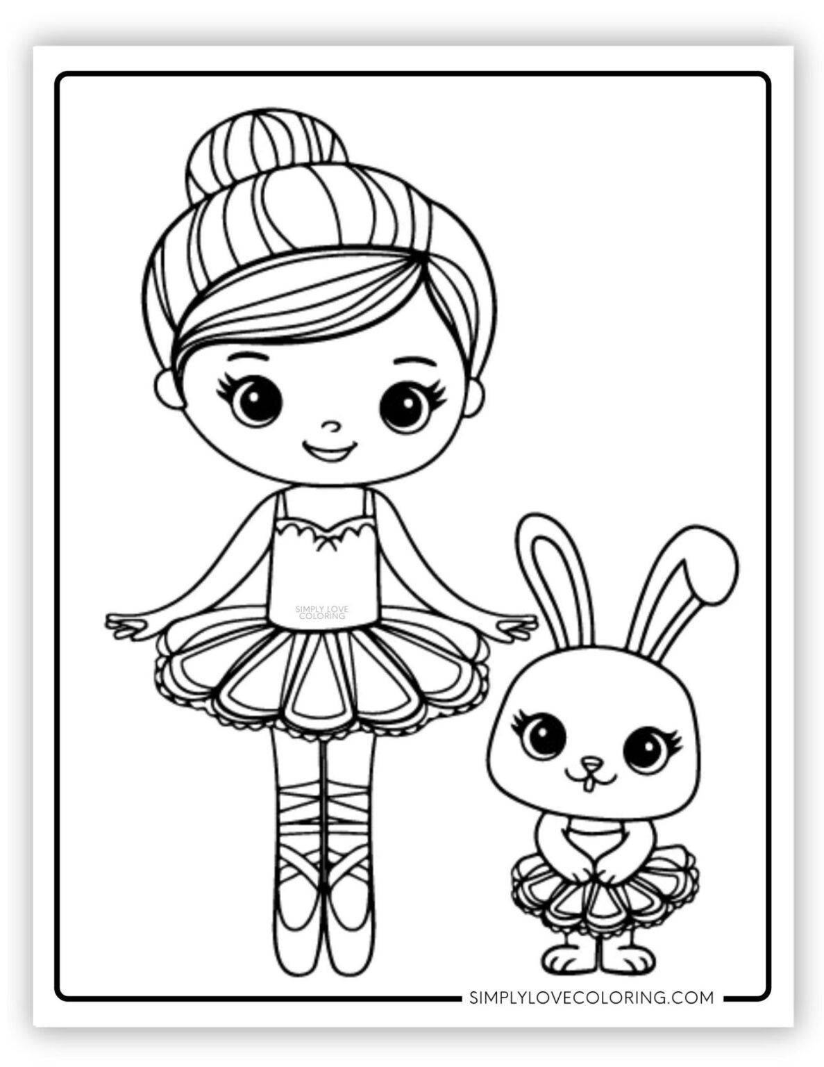 Ballerina Coloring Pages (Free PDF Printables) - Simply Love Coloring