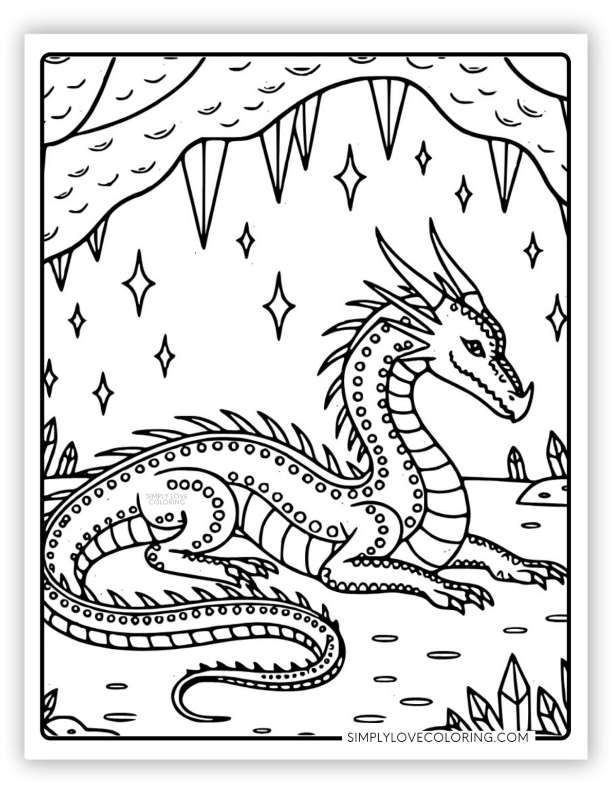 Dragon Coloring Pages (Free PDF Printables) - Simply Love Coloring