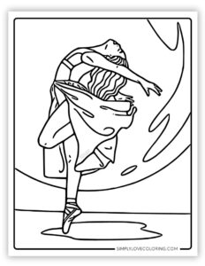 Ballerina Coloring Pages (Free PDF Printables) - Simply Love Coloring