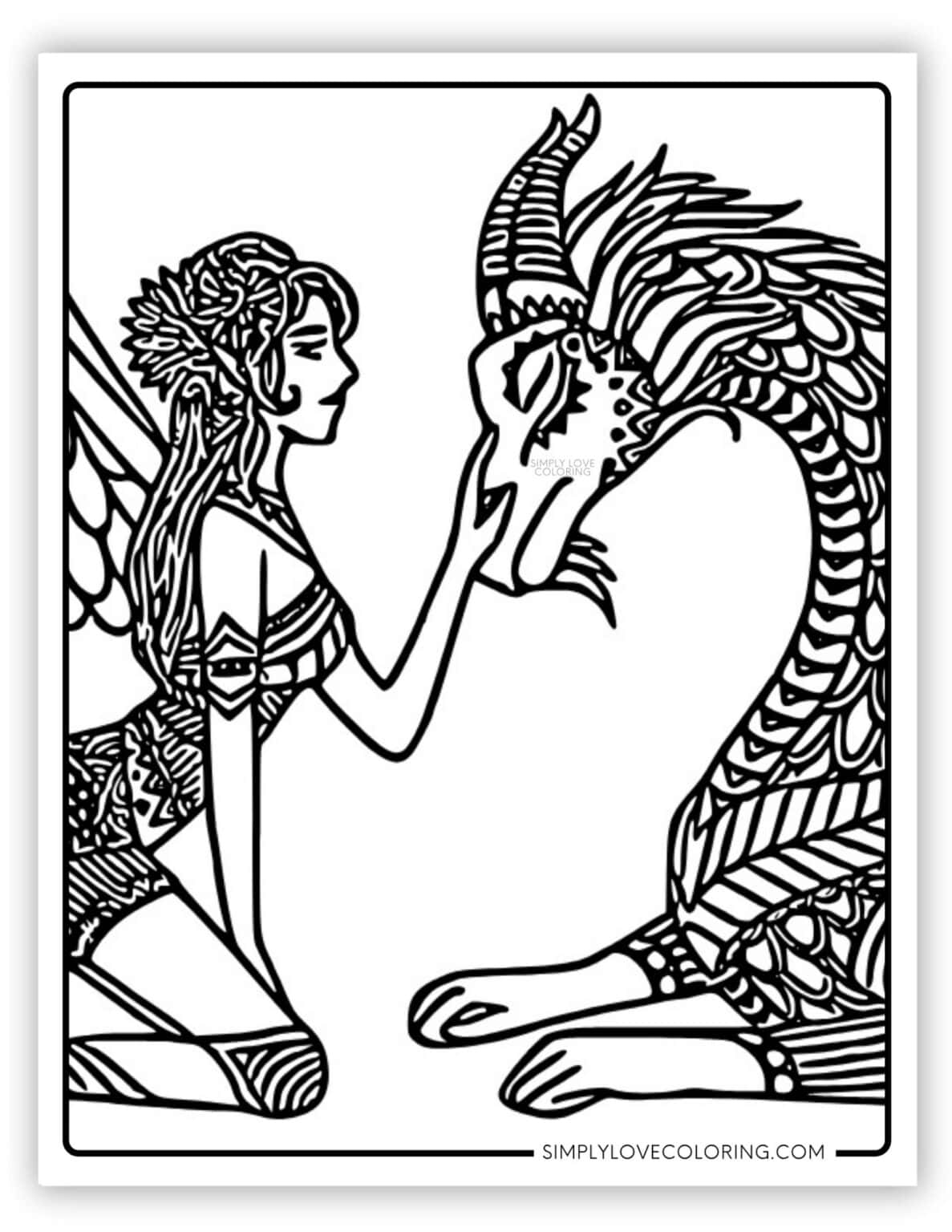 Dragon Coloring Pages (Free PDF Printables) - Simply Love Coloring