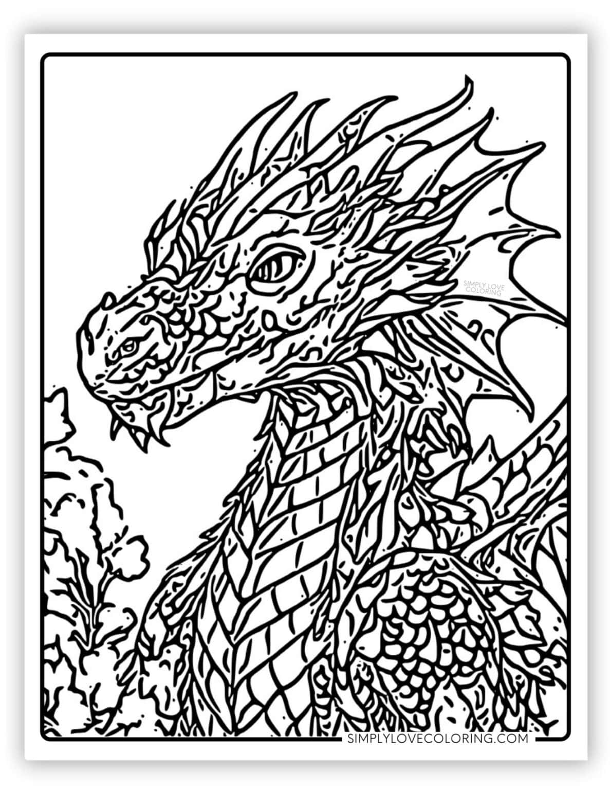 Dragon Coloring Pages (Free PDF Printables) - Simply Love Coloring
