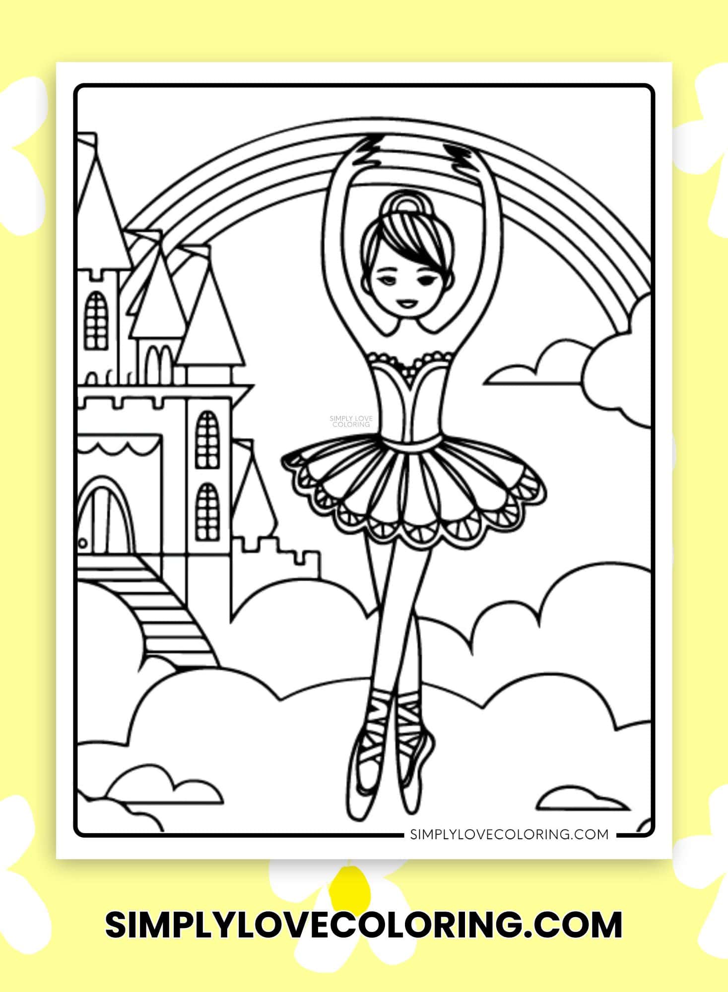 Ballerina Coloring Pages (Free PDF Printables) - Simply Love Coloring