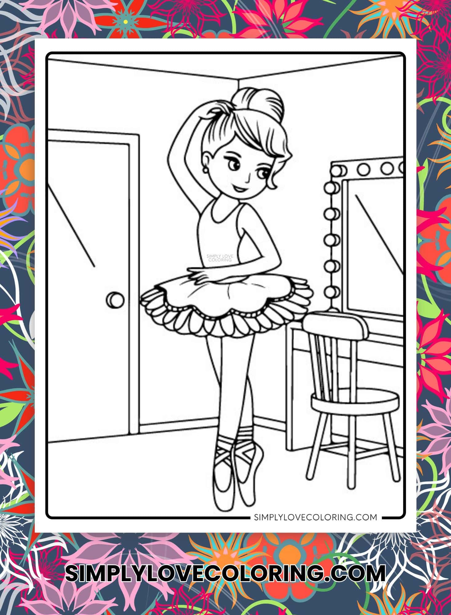 Ballerina Coloring Pages (Free PDF Printables) - Simply Love Coloring