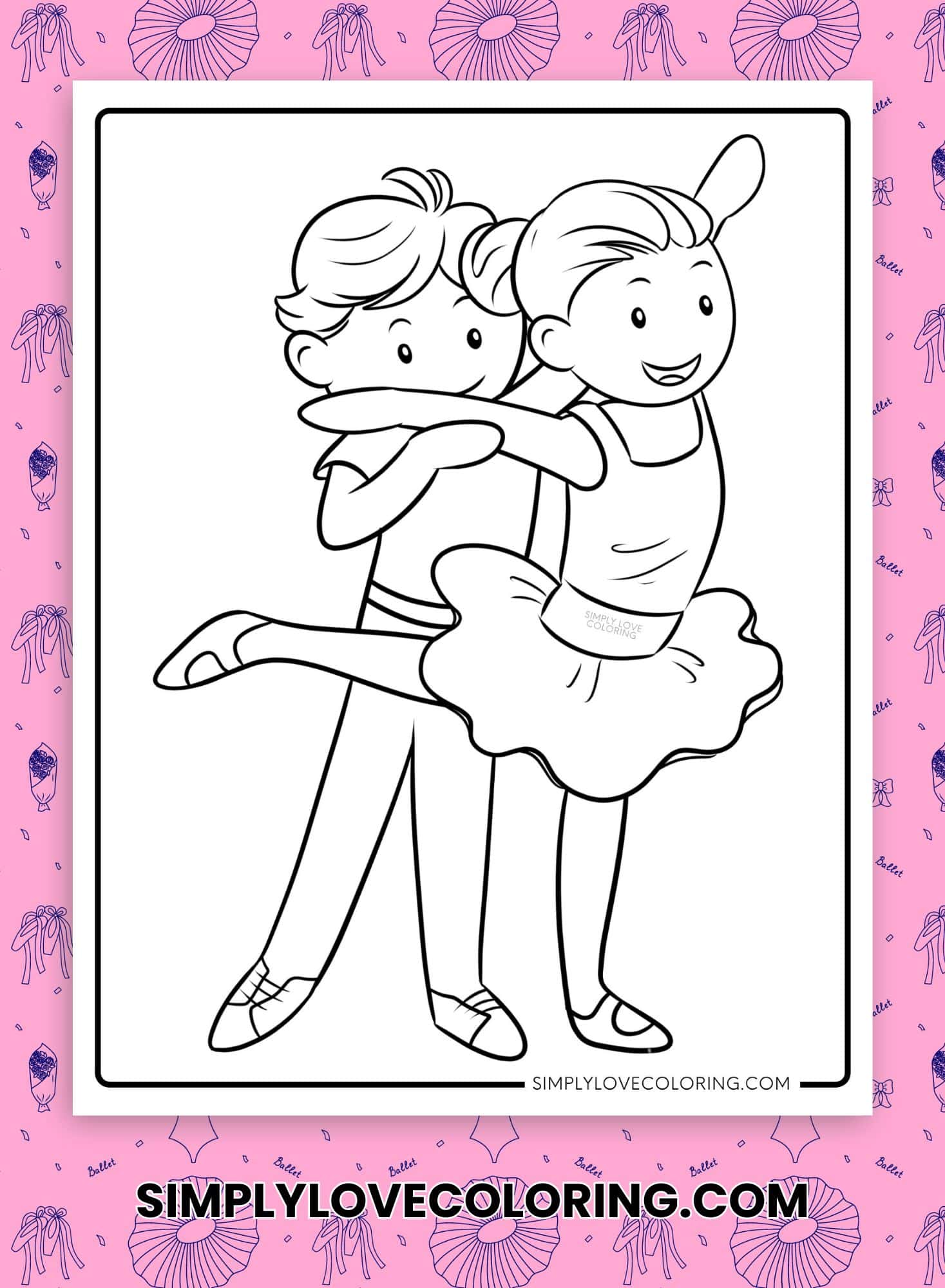 Ballerina Coloring Pages (Free PDF Printables) - Simply Love Coloring