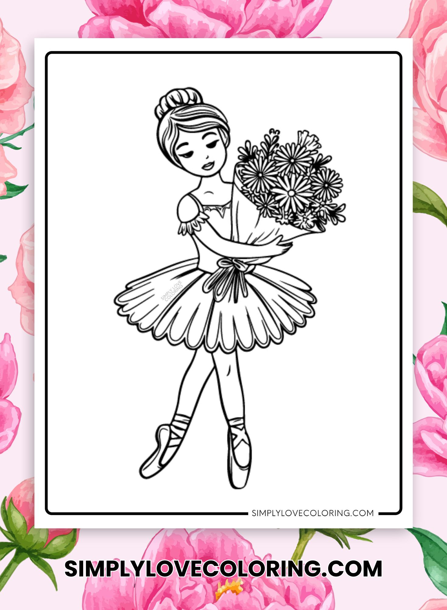 Ballerina Coloring Pages (Free PDF Printables) - Simply Love Coloring