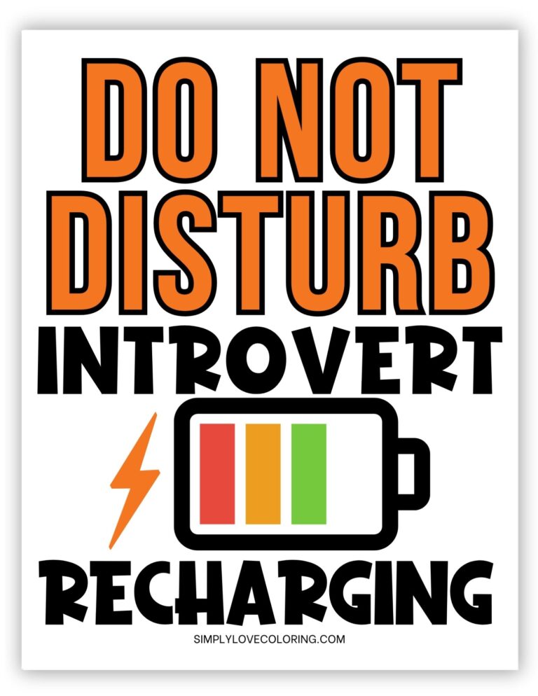Do Not Disturb Sign (Free PDF Printables) - Simply Love Coloring